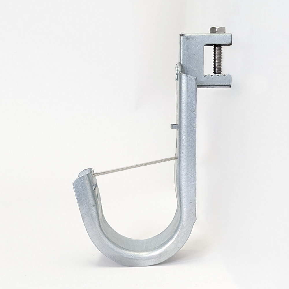 2" J-Hook with Beam Clamp and Retainer Clip in 25 Pack - ICC
