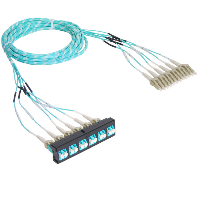 Cablesys Brand Pre-Terminated Cassette Fiber Optic LC Patch Panel with ...