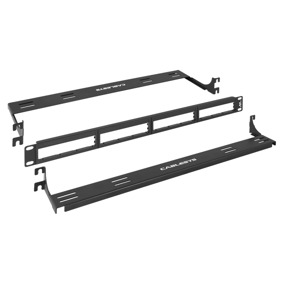 Cablesys Brand Blank 4-Bezel Bracket Panel with 3" and 5" Cable ...